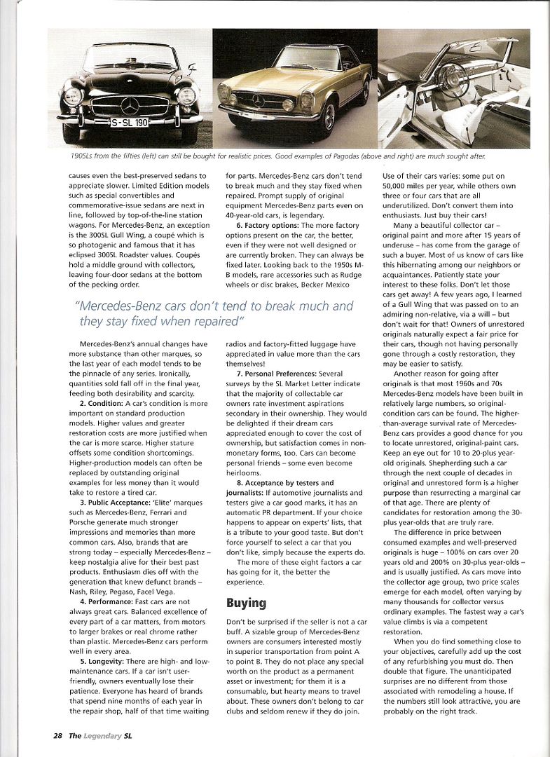 The Legendary SL R129 magazine article | Mercedes-Benz Forum