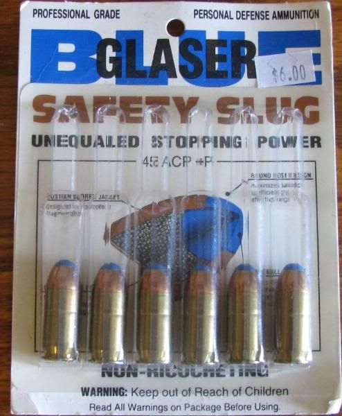 Anyone Using Glaser Safety Slugs For Defense? | Marlin Firearms Forum